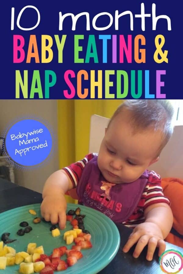 10 Month Baby Schedule - Mama's Organized Chaos