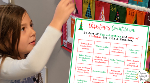 Christmas Kindness Countdown Calendar - Mama's Organized Chaos