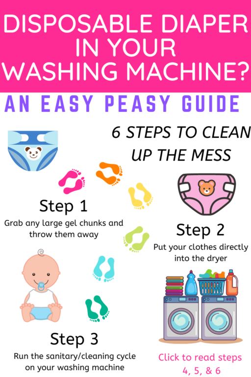 Easy Peasy Fix- Disposable Diaper In Washing Machine - Mama's Organized ...